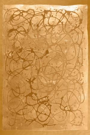 'Graffiti in Gold I' Art Print - Vanna Lam | Art.com