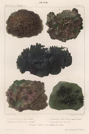 'Various Types of Iron Ore and Iron Oxide' Art Print | Art.com