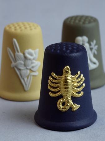 'Variously Colored Decorative Thimbles' Giclee Print | Art.com