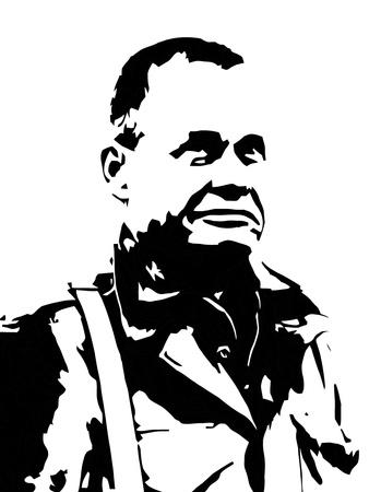 'Vector Illustration of General Lewis Chesty Puller' Photographic Print ...