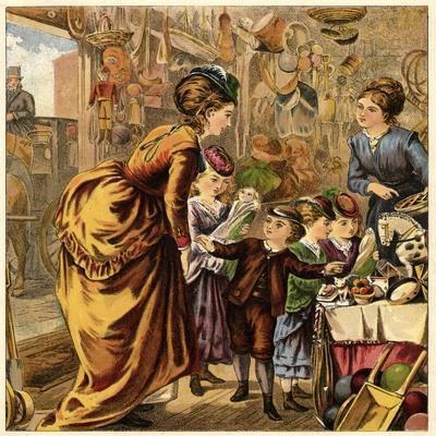 'Victorian Toy Shop' Art Print | Art.com