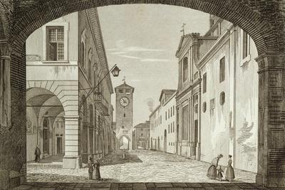 'View of Castel Bolognese Square in Legation of Ravenna' Giclee Print ...