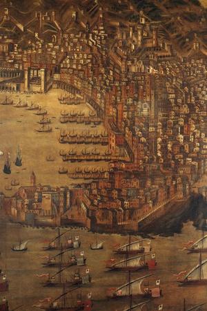 'View of Genoa in 1481 (detail)' Giclee Print - Cristoforo Grassi | Art.com