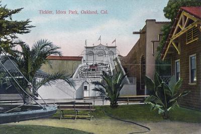 'View of the Tickler Ride at Idora Park - Oakland, CA' Art Print ...