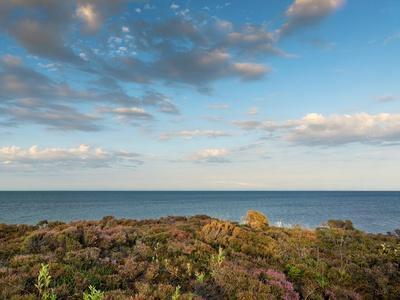 View of the Wadden Sea from the White Cliff in Braderup, Sylt Island ...