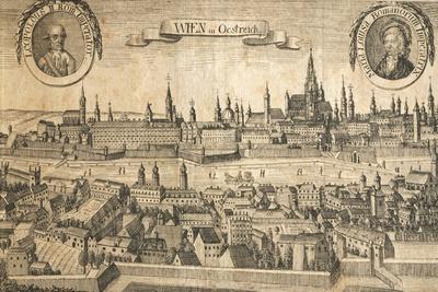 View of Vienna at the End of 18th Century, Austria 18th Century Print ...