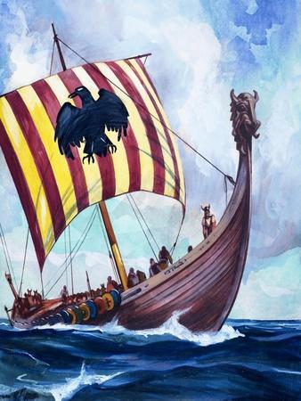 Viking Longships Art