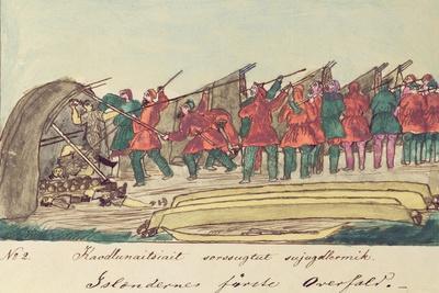 Vikings Attacking a Greenland Eskimo Camp Giclee Print | Art.com