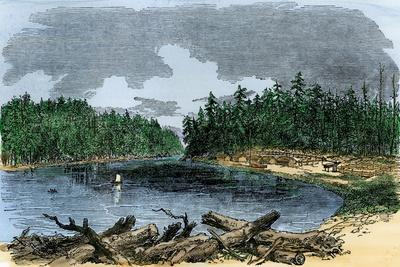 'Village Chinook, Washington Territory, circa 1850 - Chinook Village ...