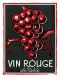 'Vin Rouge De Table Wine Label - Europe' Art Print - Lantern Press ...