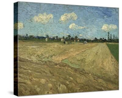 'Ploughed Fields - The Furrows' Stretched Canvas Print - Vincent Van ...
