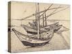 Sailing Boats in Saintes-Maries, 1888 Giclee Print - Vincent van Gogh ...