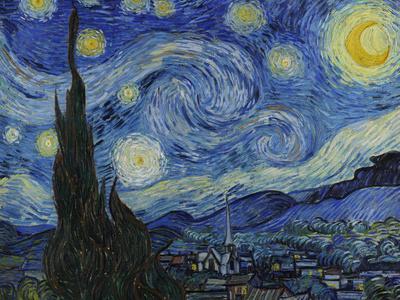 Starry Night, 1889 by Vincent van Gogh Premium Giclee Print - Vincent ...