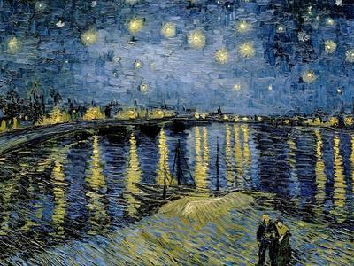 Starry Night Over the Rhône, 1888 by Vincent van Gogh Premium Giclee ...