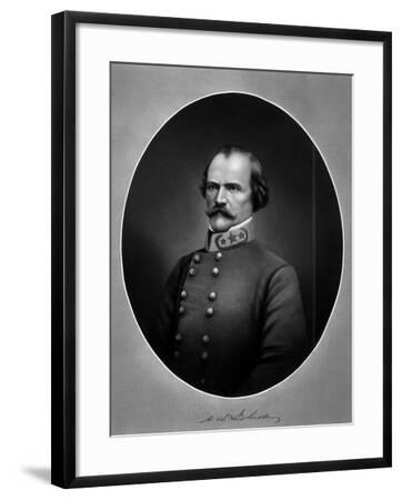'Vintage American Civil War Print of Confederate General Albert Sidney ...