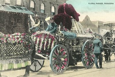 'Vintage Rose Parade, Pasadena, California' Art Print | Art.com