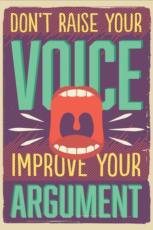 Improve Your Argument Art Print - Vintage Vector Studio | Art.com