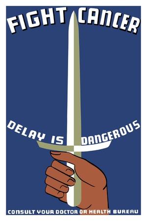Vintage Wpa Propaganda Poster Featuring a Hand Holding a Sword Art ...