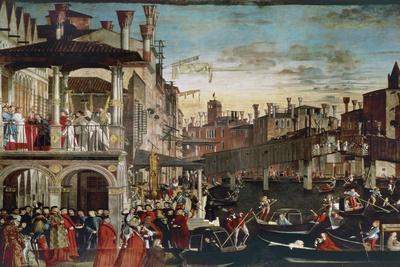 'The Miracle of the Relic of the True Cross on the Rialto Bridge, 1496 ...