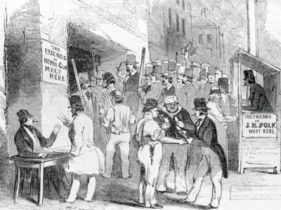 'Voting Scene during Early Presidential Event' Giclee Print | Art.com