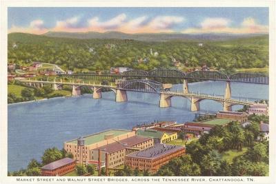 Walnut Street Bridge, Chattanooga, Tennessee Art Print | Art.com