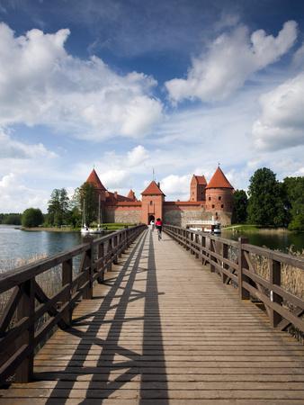 'Island Castle on Lake Galve, Trakai Historical National Park, Trakai ...