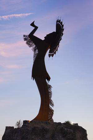 'Keeper of the Plains Statue, Wichita, Kansas, USA' Photographic Print ...