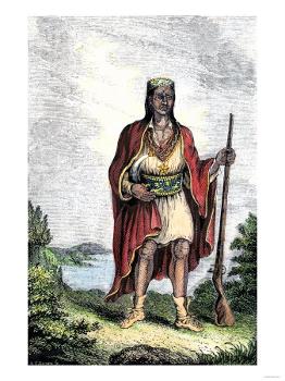 'Wampanoag Chief Metacomet, or King Philip' Giclee Print | Art.com