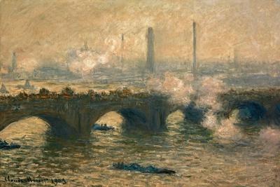 'Waterloo Bridge, Gray Day, 1903' Giclee Print - Claude Monet | Art.com