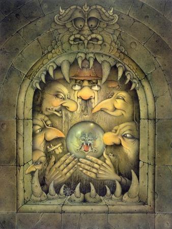 'First You Require a Dragon, 1983' Giclee Print - Wayne Anderson | Art.com