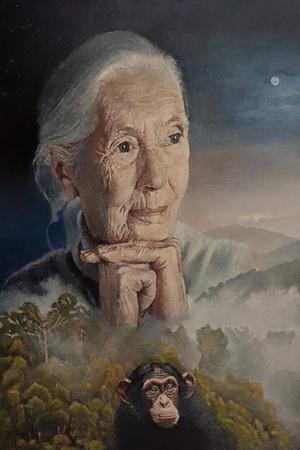 'We’Re All Connected (The Wisdom of Jane Goodall) (Painting)' Giclee ...