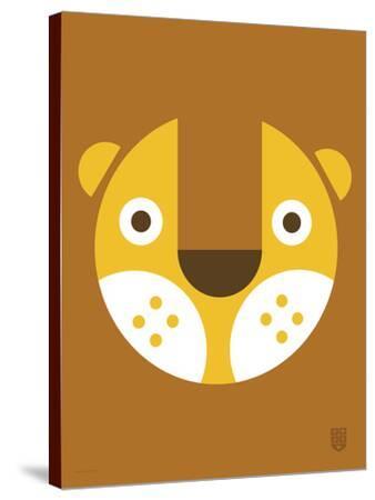 'Wee Alphas Faces, Leo' Stretched Canvas Print - Wee Society | Art.com