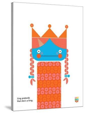 'Wee You-Things, Ling' Stretched Canvas Print - Wee Society | Art.com