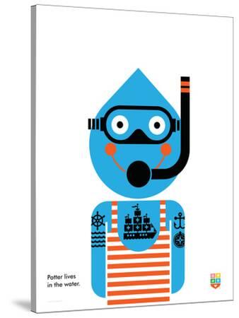 'Wee You-Things, Potter' Stretched Canvas Print - Wee Society | Art.com