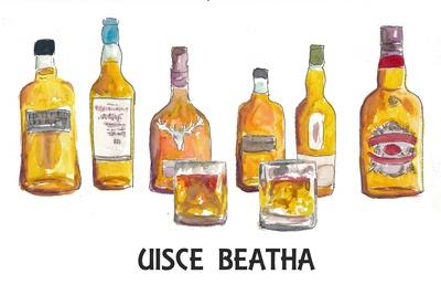 'Whiskey - Uisce Beatha' Art Print - M. Bleichner | Art.com