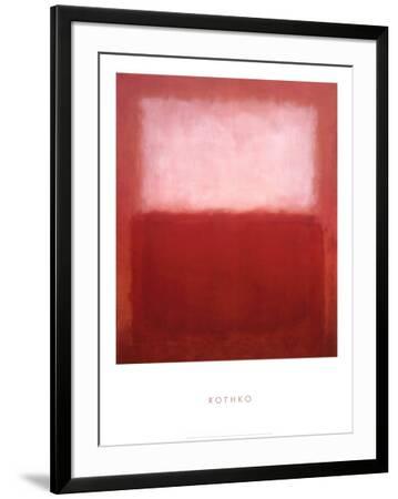 'White over Red' Framed Art Print - Mark Rothko | Art.com