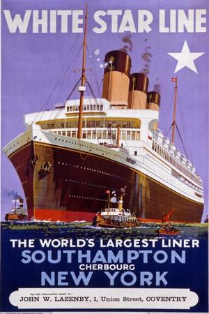 White Star Line Poster Photographic Print | Art.com