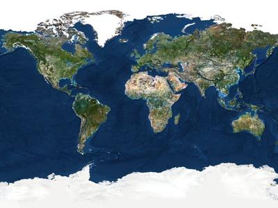 'Whole Earth, Satellite Image' Photographic Print - PLANETOBSERVER ...