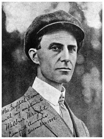'Wilbur Wright, American Aviation Pioneer, 1908' Giclee Print | Art.com