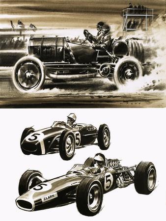 'Racing Cars' Giclee Print - Wilf Hardy | Art.com