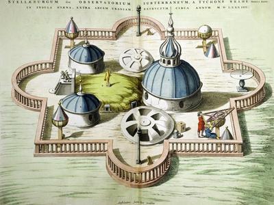 General View of the Observatory of Uraniborg, Constructed circa 1584 by ...