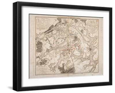 Battle of Waterloo, Map of the Battlefield, Engraved by Jacowick, 1816 ...