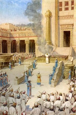 'The dedication of the Temple in Jerusalem built by King Solomon ...