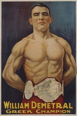 'William Demetral Greek Champion Poster' Giclee Print | Art.com