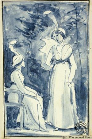 Two Women in Late 18th Century Dress, n.d. Giclee Print - William ...
