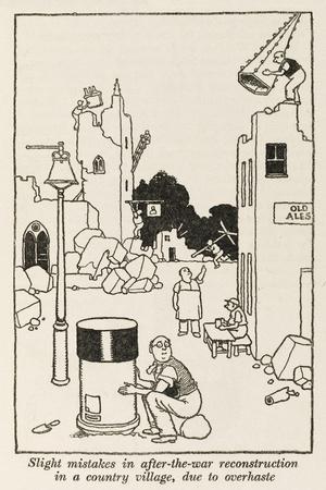 'Post War Reconstruction' Art Print - William Heath Robinson | Art.com
