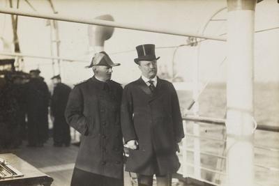 'President Roosevelt & Admiral Evans on the Mayflower , C.1908 (B/W ...