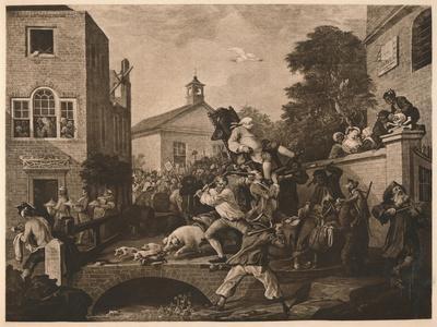 'Chairing the Members', Plate IV from 'The Humours of an Election ...