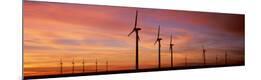 'Wind Turbine in the Barren Landscape, Brazos, Texas, USA' Photographic ...