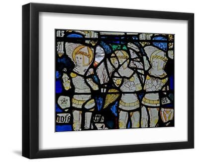 Window S3 Depicting the Angelic Hierarchy: Thrones Framed Giclee Print ...